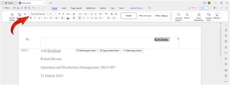 How To Make Mla Format Heading And Header In Wps Office Step By Step