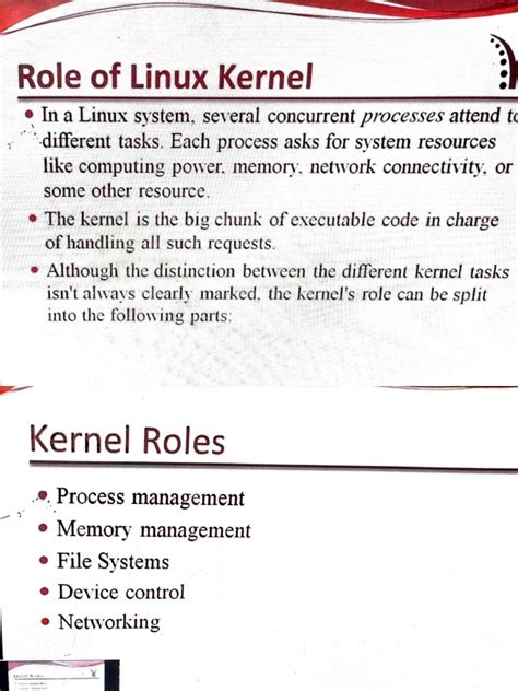 Role Of Linux Kernel Clearly Marked The Kernels Pdf Process