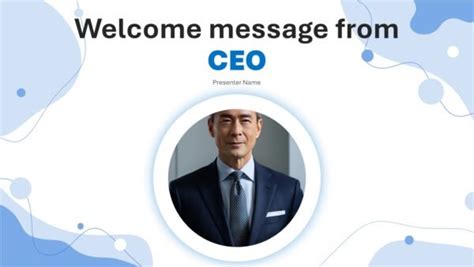 Welcome Message From Ceo Presentation Templates
