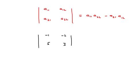 solved evaluate each determinant 3 5 1 2