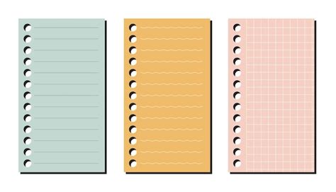 premium vector free vector notes collection