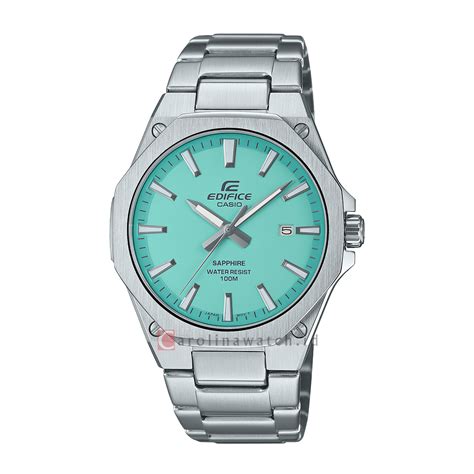 Jam Tangan Casio Edifice Efr S108d 2b Men Turquoise Green Dial Stainle