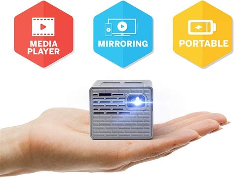 AAXA P2 B LED DLP Mini Cube Projector Supports Full HD Amazon Co Uk Electronics