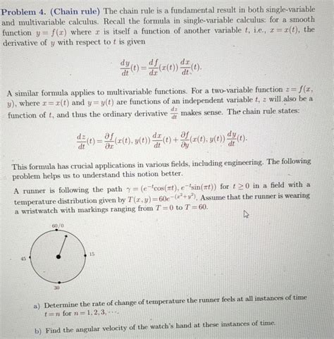 Solved Problem 4 Chain Rule The Chain Rule Is A Chegg Com