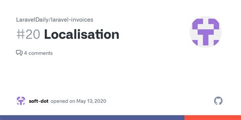 Localisation · Issue 20 · Laraveldailylaravel Invoices · Github