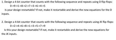 Solved Design A Bit Counter That Counts With The Chegg