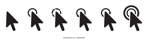 Hand Cursor Icon Hand Click Icon Stock Vector Royalty Free 2279023365 Shutterstock