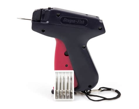 Clothing Tag Gun Label Tagging Machine With 5 Needles 1000 Kimble Barbs