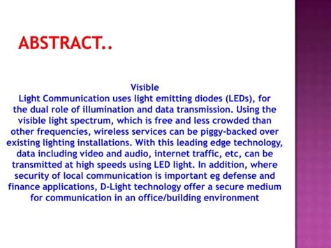 Vlc Visible Light Communication Leaders Of Li Fi Ppsx Computer