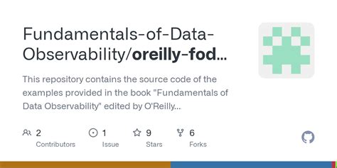 Github Fundamentals Of Data Observabilityoreilly Fodo Source Code This Repository Contains