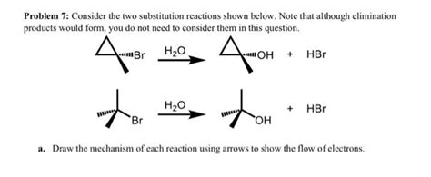 Solved Problem Consider The Two Substitution Reactions Chegg