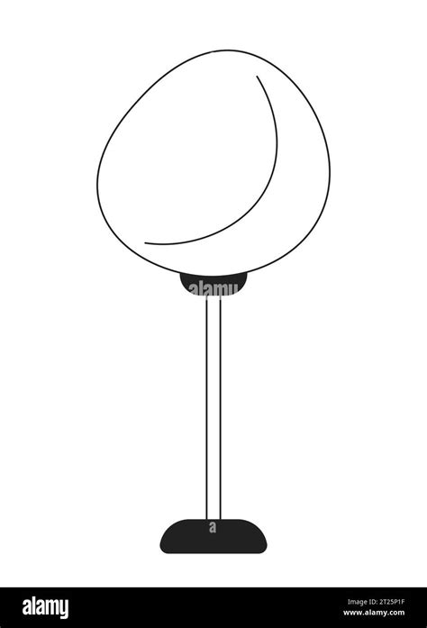 Stylish Barstool Black And White 2d Cartoon Object Stock Vector Image And Art Alamy