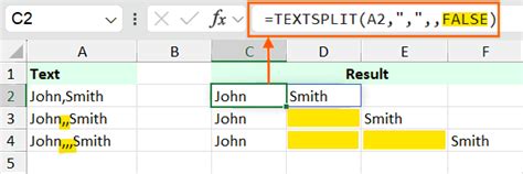 How To Use The Excel Textsplit Function