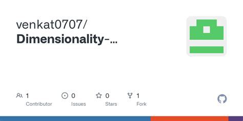 Github Venkat0707 Dimensionality Reduction And Classification Of