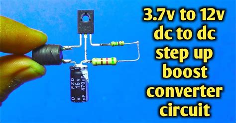 On Video Make DIY Boost Converter V To V Step Up Voltage Adjustable Converter Cour