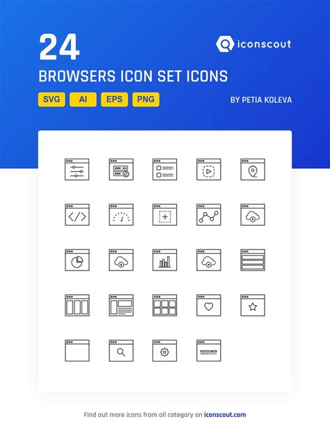 Browsers Icon Set Icon Pack 24 Free Download Seo And Web Icons Iconscout