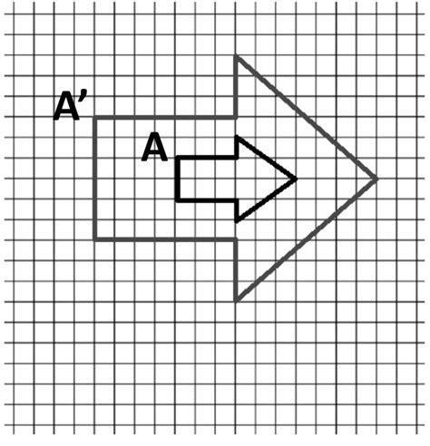 Solved Determine What Scale Factor Was Used To Create The Dilation Math