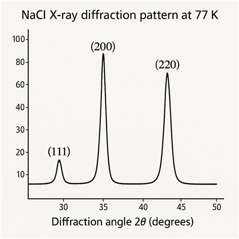 Solved The Nacl X Ray Diffraction Pattern At Room
