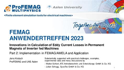 11b Innovations In Calculation Of Eddy Current Losses In Permanent Magnets Of Inverter Fed