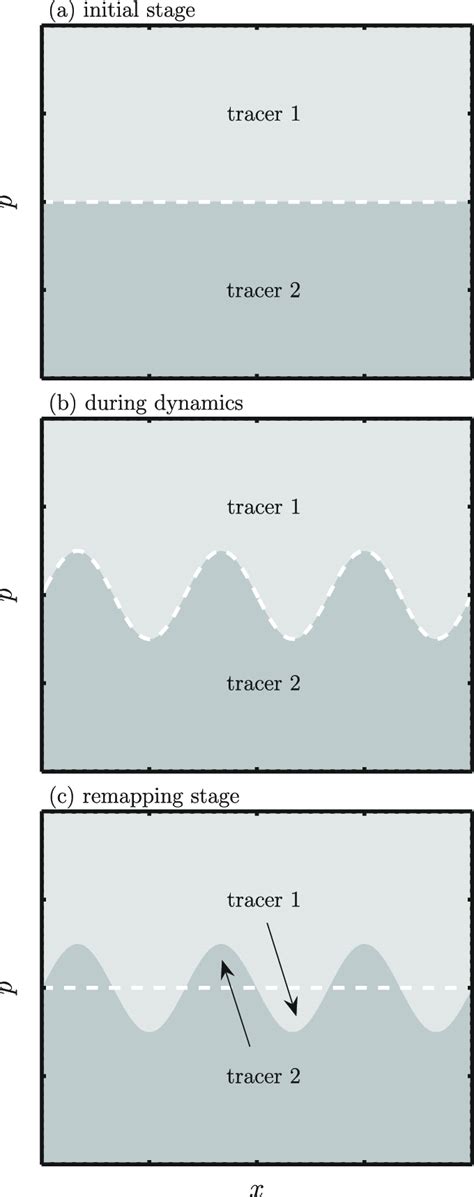A Schematic Showing Three Stages During A Dynamical Time Step In The Fv