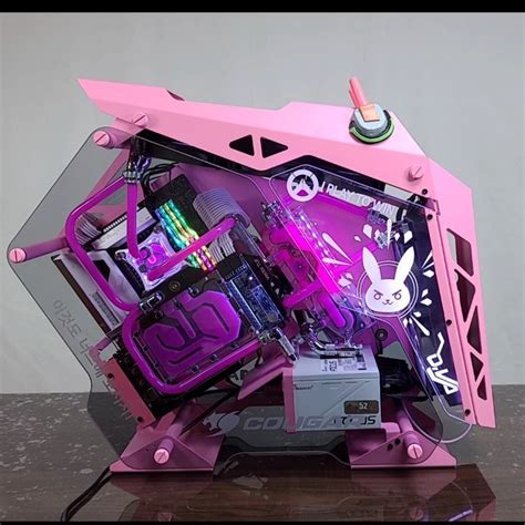 Watercooling Pc Overwatch D Va Gaming Pc Pink Computer Custom Pc Watercooling Pc Custom Pc