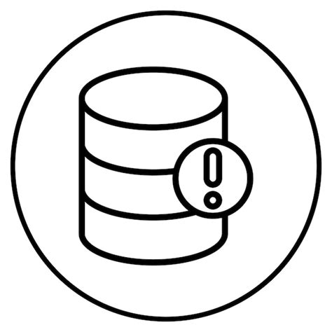 Premium Vector Database Alert Vector Illustration