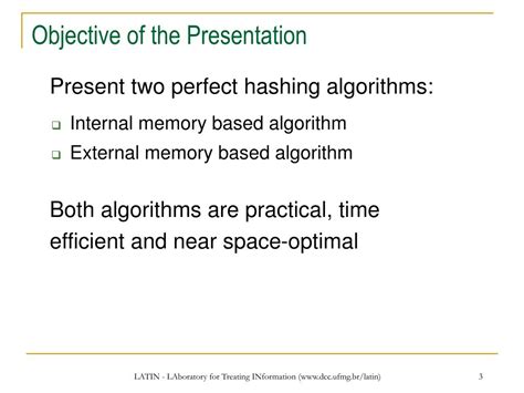 Ppt Near Space Optimal Perfect Hashing Algorithms Powerpoint Presentation Id3298641