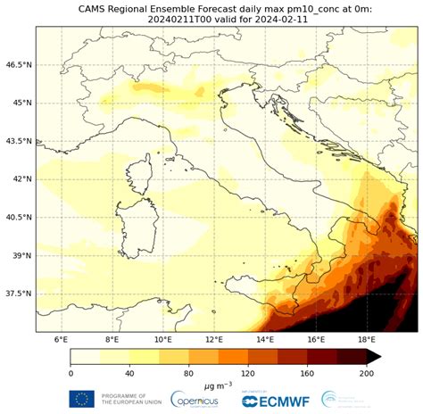 Extreme Episode Of Particulate Matter Air Pollution Across Italys Po Valley Copernicus