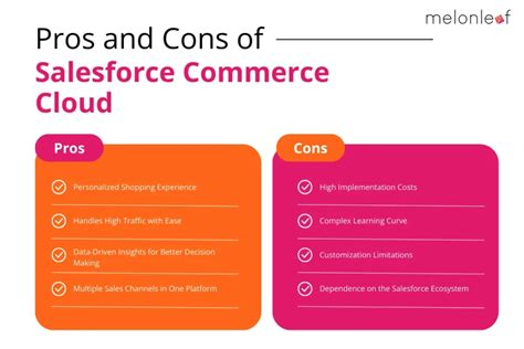 Pros And Cons Of Salesforce Commerce Cloud Melonleaf Consulting