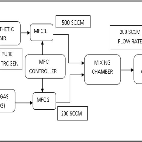 Schematic Diagram Of The Gas Sensor Calibration Setup Download Scientific Diagram