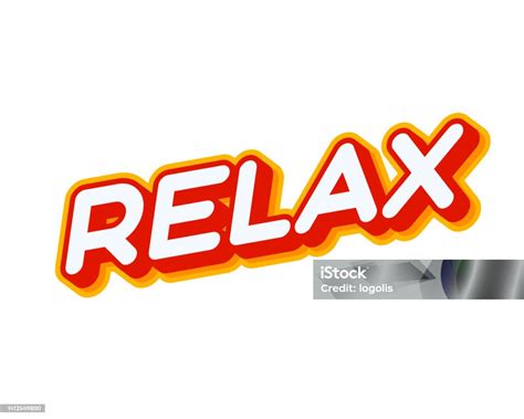 Ilustración De Relajar Letras De Frase De Tiempo De Enfriamiento Aisladas En El Vector De Diseño