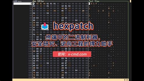 📥 Hexpatch 终端中的二进制利器，安全研究、逆向工程的得力助手 Youtube