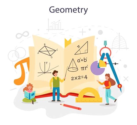 Premium Vector Geometry School Subject Abstract Task With Mathematical Calculation Theoretical