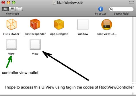 Iphone Is It Possible To Access Uiview In Mainwindowxib Using Tag Stack Overflow