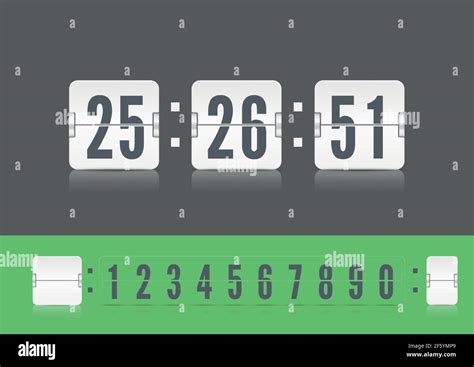 Vector Modern Ui Design Old Countdown Timer With Numbers Coming Soon