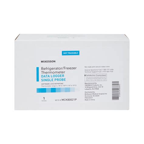 Mckesson Datalogging Refrigerator Freezer Thermometer With Alarm