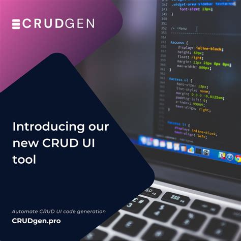 CRUDgen CRUDgen Is A Tool That Generates The UI Code For CRUD