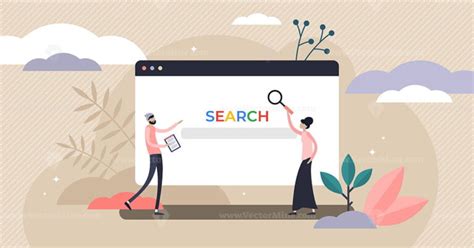 Linear Or Sequential Search Method To Find Element Tiny Person Concept