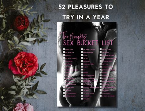 Sex Bucket List Sex Challenge Printable Sex Game Etsy