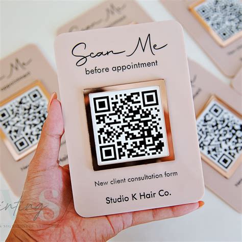 Mini QR Code Display Sign Etsy Australia