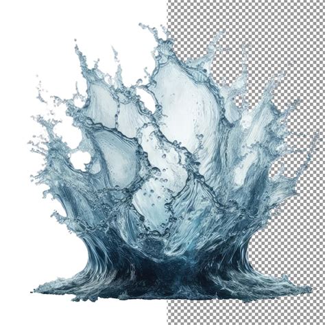 Premium Psd Sculpted Serenity 3d Isolated Waveform On Transparency