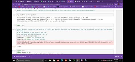 Question Error Cant Open Camera By Index What Do I Do To Rectify