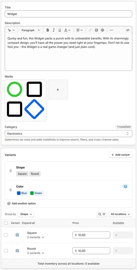 how to set `optionvalues` for a product variant that is linked to a metafield value graphql