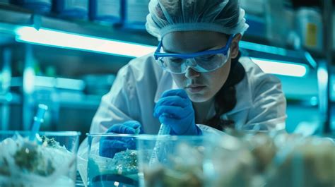 Premium Photo A Biotechnologist Developing A Bacteria Strain That Can