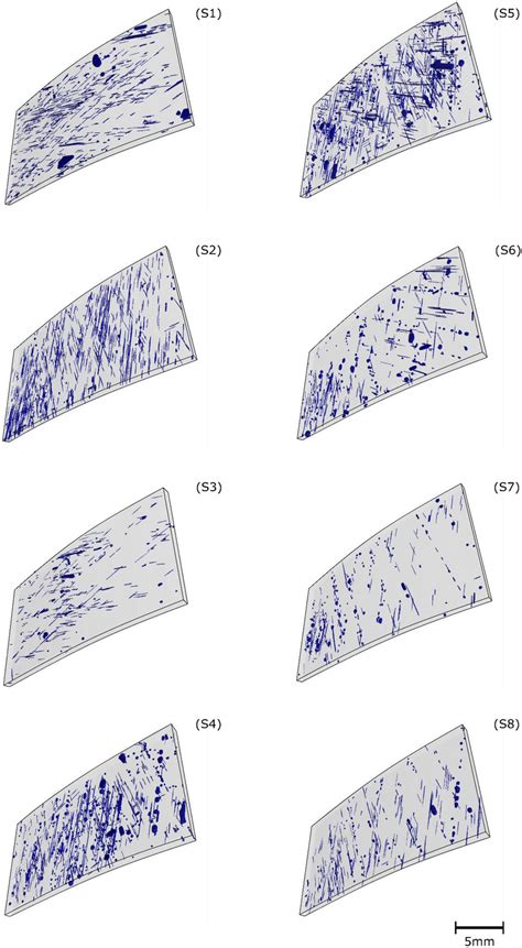 3d rendering of voids from middle helical layer [h1] segmented