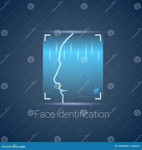 Identification Face Color Line Icon Eye Id Verifying Recognition