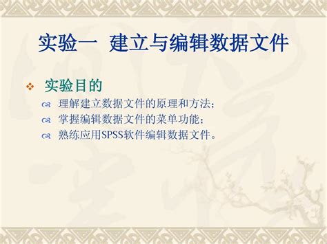 spss统计分析及应用教程 第2章 数据的基本操作 word文档在线阅读与下载 无忧文档