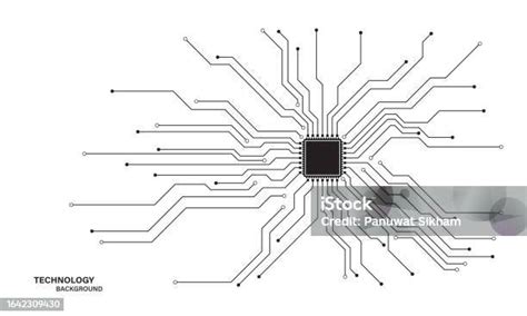 회로 기판 기술 배경 중앙 컴퓨터 프로세서 Cpu 개념 마더 보드 디지털 칩 0명에 대한 스톡 벡터 아트 및 기타 이미지 0
