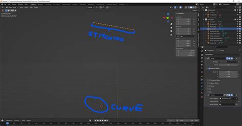 Blender Curves Modifier Problem The Object Is Not Sticking To The