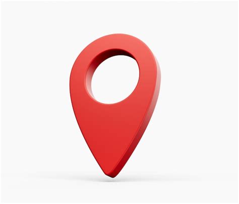 premium photo 3d shiny red location map pin or navigation symbol icon